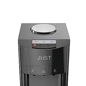 Mist Top Loading Water Cooler Dispenser, Hot, Cold & Room Temperature Water, Child Safety Lock, Holds 3 or 5 Gallon Bottles, Perfect for Home and Office Use Energy Star Approved - Black