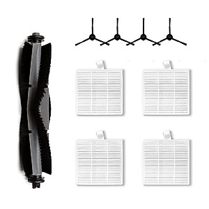 Replacement Parts Fit For Airrobo T20+, Robot Vacuum Accessories Fit For Airrobo T20+ (9pc- brush roll& filter& side sweep)