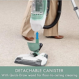 Kenmore DU3017 Friendly Upright Bagless 2-Motor Crossover Max Beltless Vacuum Cleaner with Lift-Away Design, Pet Handi-Mate, Triple HEPA, Height Adjustment, 3 Cleaning Tools, Light Green