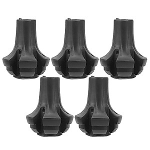 RiToEasysports 5Pcs Stick Tip Set,Trekking Pole Tip Cover Nonslip and Increase The Tip Grip Alpenstocks Accessory Climbing Stick