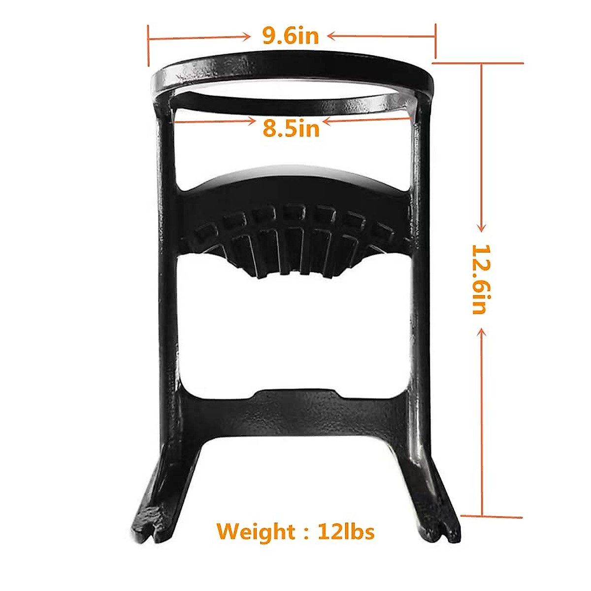 Yan Ran Firewood Kindling Splitter - Manual Wood Log Splitter Firewood Cutter - Cast Iron Wood Splitter Wedge for Home, Campsite (6.5&quot; DIAM.)