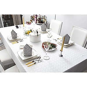 Smyrna Original Turkish Cloth Napkins Set of 6 | 100% Cotton, 18 x 18 Inches | Decorative Boho Table Napkins for Dining Table | Versatile Farmhouse Cloth Napkin for Dinner, Wedding and Parties (Gray)