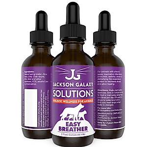 Jackson Galaxy: Easy Breather (2 oz.) - Pet Solution - Detoxify and Discharge Toxins - Can Aid With Respiratory Issues (Allergies, Asthma,etc.) - All-Natural Formula - Reiki Energy