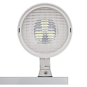 LFI Lights | NYC Approved Emergency Light | Steel Housing | Two LED Adjustable Round Heads | Hardwired with Battery Backup | UL Listed | (2 Pack) | EL-STLED