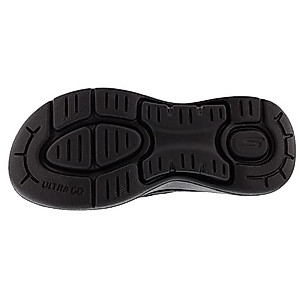 Skechers Women's Go Walk Arch Fit- Five Stars Sandals, Black, 8 M