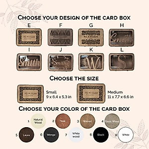 Custom Wedding Card Box, Rustic Wedding Decor, Boho Wedding Post Box, Wedding Money Box, Wood and Acrylic Card Box