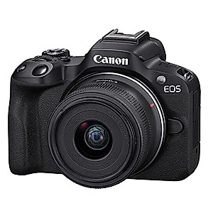 Canon EOS R50 Mirrorless Digital Camera with RF-S 18-45mm f/4.5-6.3 is STM Lens + 75-300mm F/4-5.6 III Lens+ 64GB Memory Cards, Professional Photo Bundle (42pc Bundle)