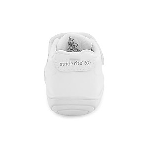 Stride Rite 360 Boys Taye 2.0 First Walker Shoe, White, 3 Infant