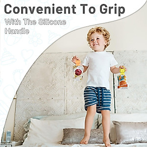 Giichen Soft Sip Food Pouch Topper - BPA Free Silicone Food Pouch Tops for Baby Prevent Spills, Food Grade Toddler Pouch Lids Protects Childs Mouth, 4 Pack Bundle (Blue, Green, Yellow, Orange)