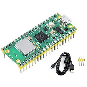 Built-in WiFi Raspberry Pi Pico W with Pre-Soldered Header, Support 2.4 GHZ Wi-Fi 4, Based on Official RP2040 Dual-core Processor,Dual-core Arm Cortex M0+ Processor