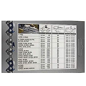 STIHL 3639 005 0068 (26RS 68) 18 Inch Length, .325 Pitch, .063 Gauge-68 Drive Lengths