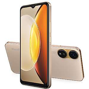 HeyxFome X1 2024 New 4G LTE GSM Unlocked Cell Phone 6.5” HD+ Screen Mobile Phones 4000mAh Android 10 Smart Phone 16MP Smartphone Dual SIM (for T-Mobile Metro Mint Tello USA Market) Face Unlock (Gold)