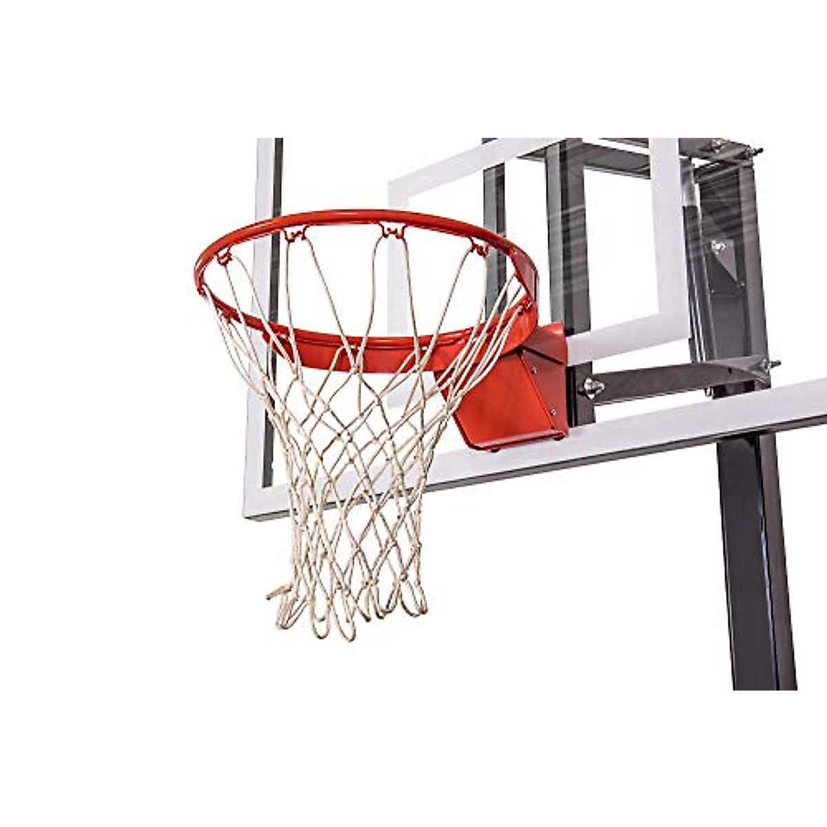 Goalsetter Elite Plus 54” Tempered Glass Backboard In-Ground Basketball Hoop - HD Breakaway Rim, Black (TS44154G3)