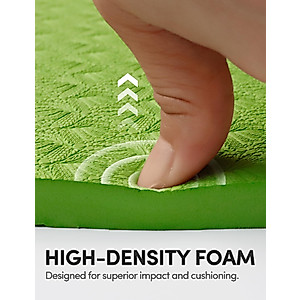 IUGA Yoga Knee Pads Cushion Non-Slip Knee Mat for Elbows Wrist Pain in Yoga Planks Floor Exercises Portable Extra-thick Cushioning 25''x10''x0.5''