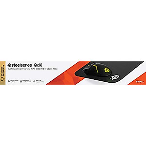 SteelSeries QcK Gaming Surface - Small Cloth - Mouse Pad of All Time - Optimized For Gaming Sensors