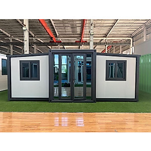 Prefab Expandable Portable House, 19x20 ft, Tiny House with 2 Bedroom Fully equiped Bathroom and Kitchen