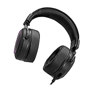 Cooler Master CH331 Gaming Headset Virtual 7.1 Surround Sound, Omnidirectional Mic, Durable Aluminum Frame, RGB Illumination, Detachable Omni-Directional Boom Mic, USB Connectivity (CH-331)