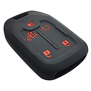 2Pcs Coolbestda Compatible with 2021 2020 2019 Chevy Chevrolet Silverado 1500 2500HD 3500HD GMC Sierra 1500 2500HD 3500HD HYQ1EA 5B Key Fob Cover Glove Pouch Sleeve Case Protector