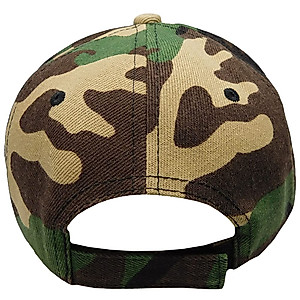 Trade Winds Ron Desantis for President 2024 USA Map Woodland Camouflage Camo Adjustable Embroidered Cotton Polyester Blend Hat Cap