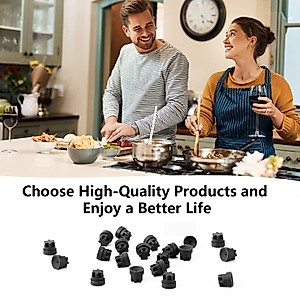 Rubber Grate Feet Part - Replacement for Thermador Bosch Range/Gas Cooktop-Compatible with Part Number 00618112, 00637940, 1999626, 617174, 618112, AH3478553, EA3478553, PS3478553-20 Pack