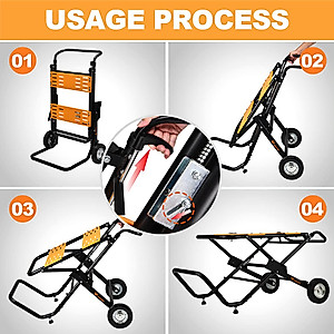 WORKESS Portable Table Saw Stand, 330 Lbs Load Capacity Rolling Foldable Table Saw Table with 8 Inch Wheels, Heavy Duty Construction for Easy Storage, Universal for Most Brands of Table Saws