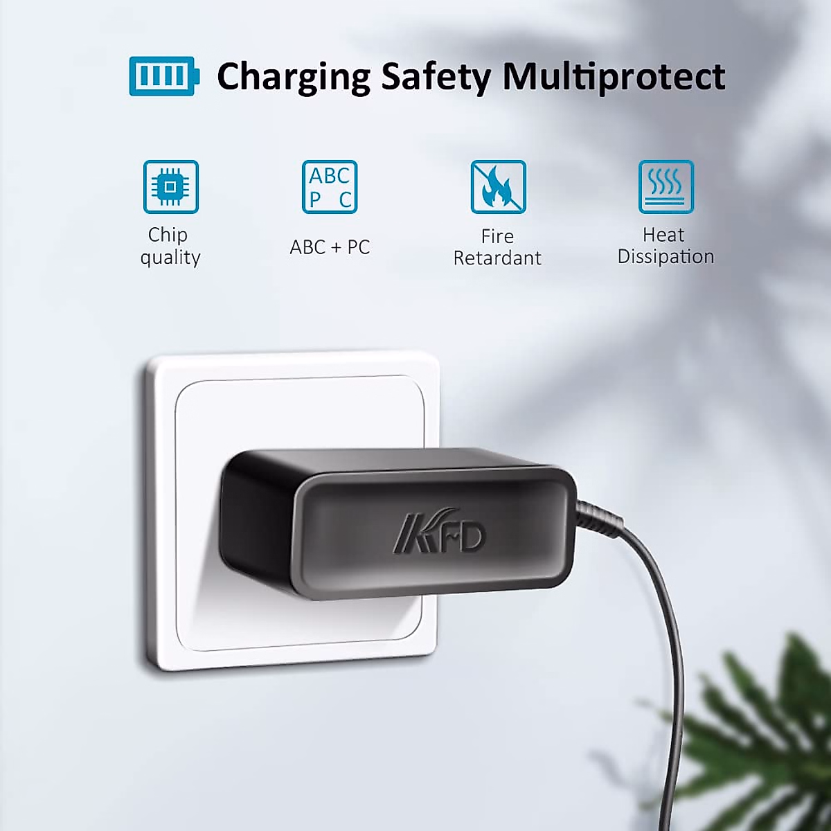 KFD Universal 15V Power Supply Adapter for Anker Soundcore Rave Mini A3390 Sony SRS-XB3 Speaker Litter Robot Theragun Mini Prime Yamaha THR10 Amp Anker Nebula Capsule Max D2423 Projector Charger Cord