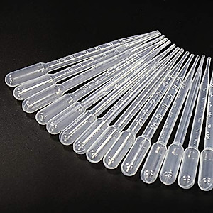 ULAB Scientific LDPE Transfer Pipette, Vol. 7ml, 3ml Graduated, 0.5ml Graduation 155mm, Pack of 100, UTP1002