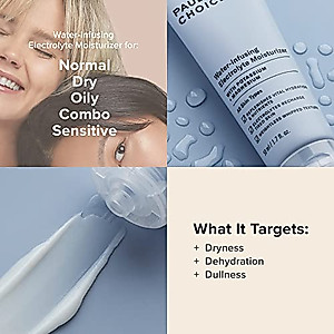 Paula's Choice Water-Infusing Electrolyte Face Moisturizer, Lightweight Deep Hydration for All Skin Types Including Dry and Acne-Prone Skin, 1.7 Ounces