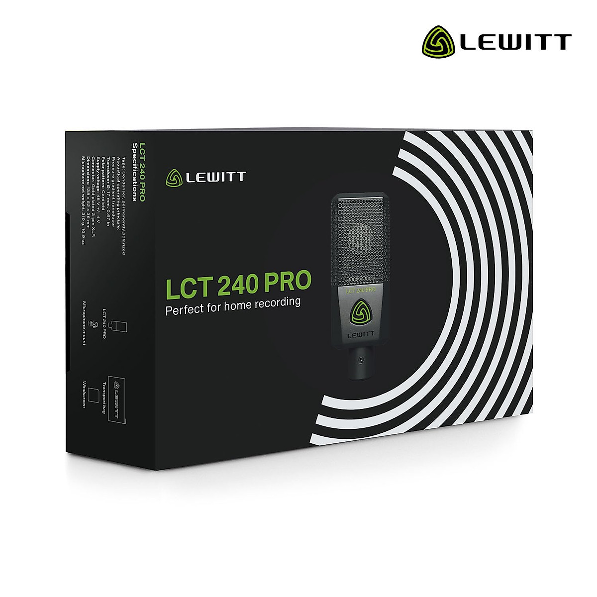 LCT-240-PRO Compact Condenser Microphone, Black