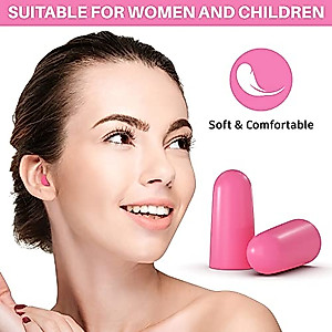 Foam Small Ear Plugs 50 Pair - 30dB for Small Ear Canal Noise Cancelling Disposable Soft for Kids Women Children Baby Toddler Side Sleepers Music Work Concert Airplane Bulk Ear Protection