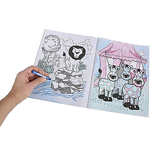 Zoo Animal Coloring Books - Bulk Pack of 24, 9"x11" Animal Party Favor Books for Kids with Jungle Safari Animals and Activity Sheets for Goodie Bags, Classrooms and Themed Birthday Supplies