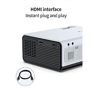 【2022 New】 Ultra HD 4K Projector Android 9.0 LED WiFi Wireless Mirroring for Phone 1080p LCD Support 4K 3D Video Movie Intelligent Projector Portable Home Theater