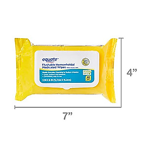 FLUSHABLE HEMORROIDAL MEDICATED WIPES