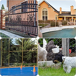 Cisvio 4ft x50ft Privacy Screen Fence Heavy Duty 170 GSM Wind Screen & dustproof Protective Covering Mesh Fencing for with Brass Grommets Outdoor Patio Lawn Garden Balcony Sand