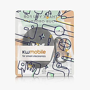 kwmobile Silicone Case Compatible with Google Pixel Buds 2 (2020) - Case Soft Cover - Don't Touch My Headphones White/Black/Black