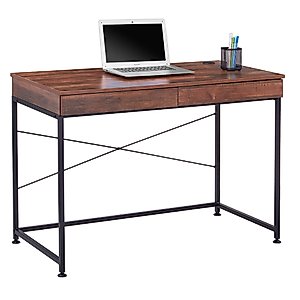 Realspace® 44"W Valdi Computer Desk, Brown