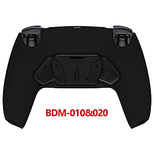 eXtremeRate Black Programable RISE4 Remap Kit for PS5 Controller BDM 010 & BDM 020, Upgrade Board & Redesigned Back Shell & 4 Back Buttons for PS5 Controller - Controller NOT Included