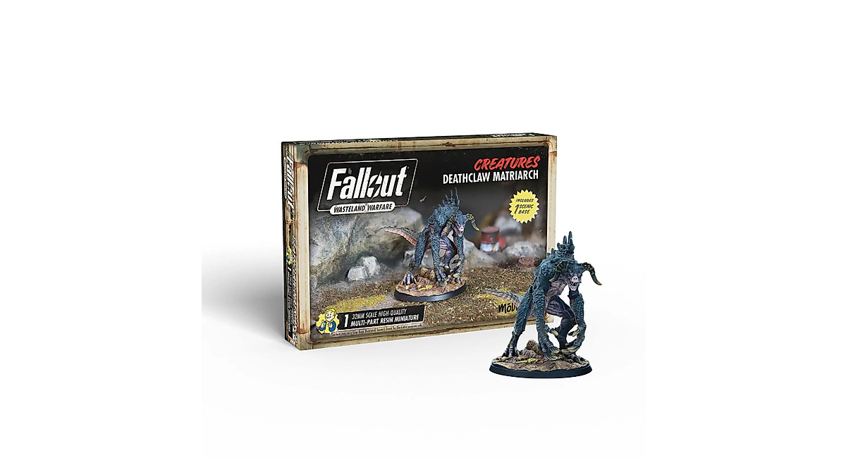 Fallout Wasteland Warfare Deathclaw Matriarch Miniature - Commonwealth Wave