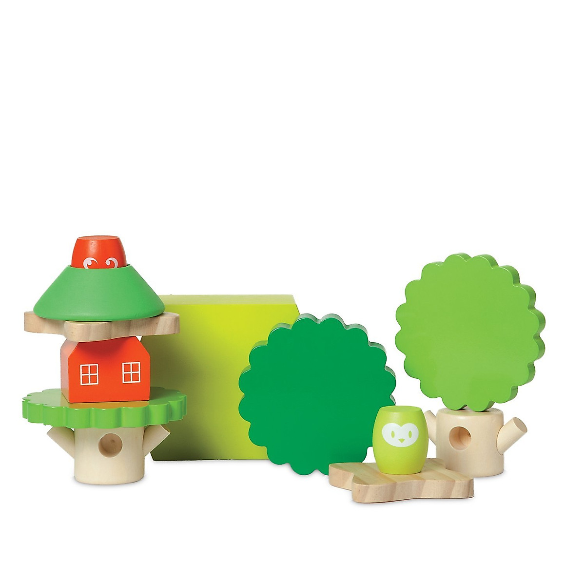 Manhattan Toy Treehouse Wooden Stacker & Block Set