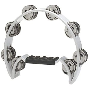 Stagg TAB-2 WH Cutaway Plastic Tambourine with 16 Jingles - White