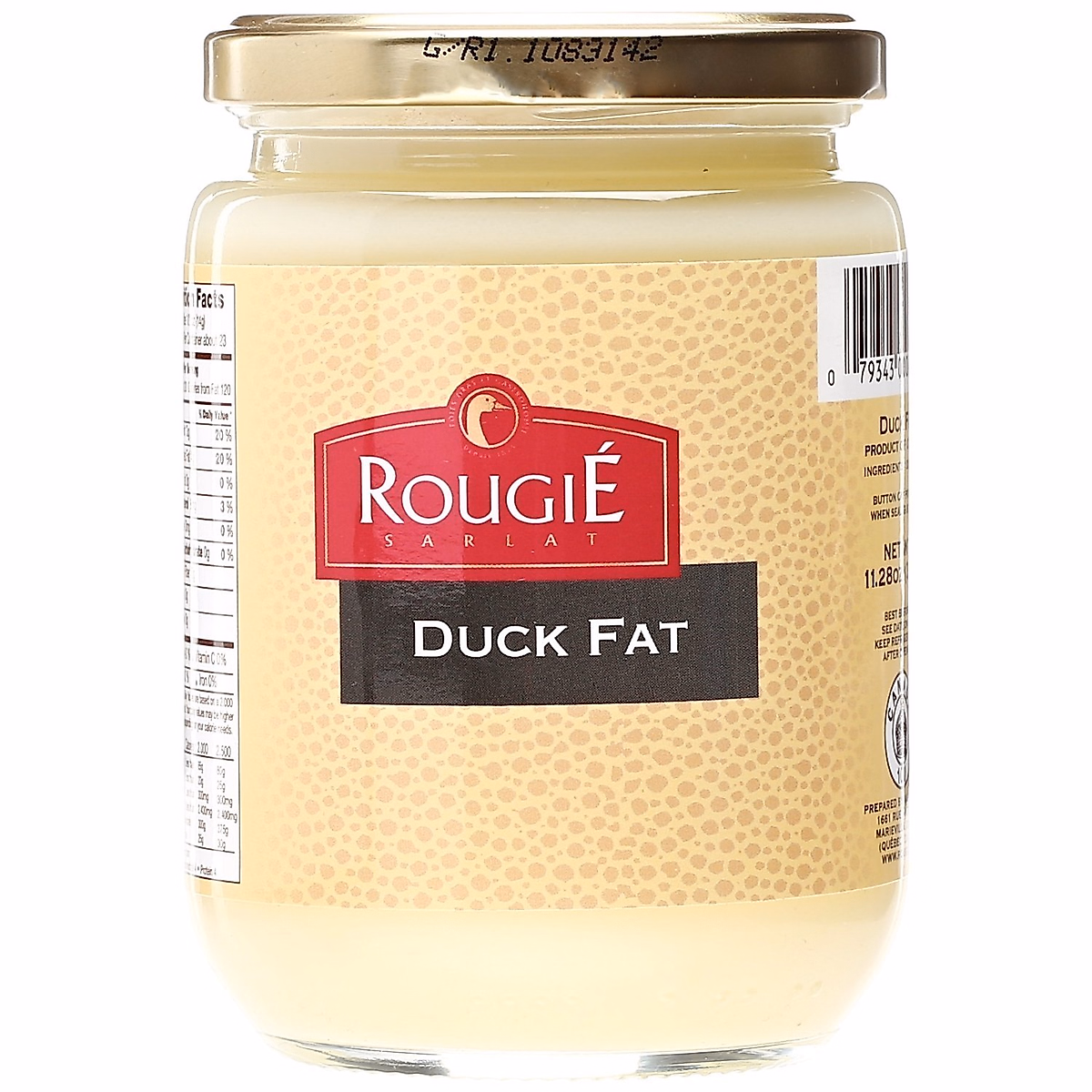 Rougie Rendered Duck Fat 320g 11.28 Ounce (2 PACK)