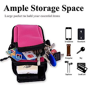 MOVOYEE Running Armband Cell Phone Holder for iPhone 15 14 13 12 11 Pro Max Xs Xr X 10 8 7 6 Plus SE Mini,Galaxy S20 S21 S22 S23 S24 Ultra Note 20 10,Sport Arm Band Sleeve on Run Gym Exercise Workout