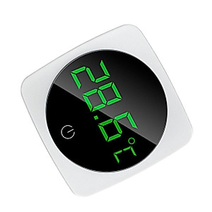 FRCOLOR 2 Pcs Thermometer for Aquarium Water Digital Water Stick on Mini Fish Small Fish Tank Heater Temperature Measure Tool Mini Heater Digital Measure Sticker White Electronic Plastic