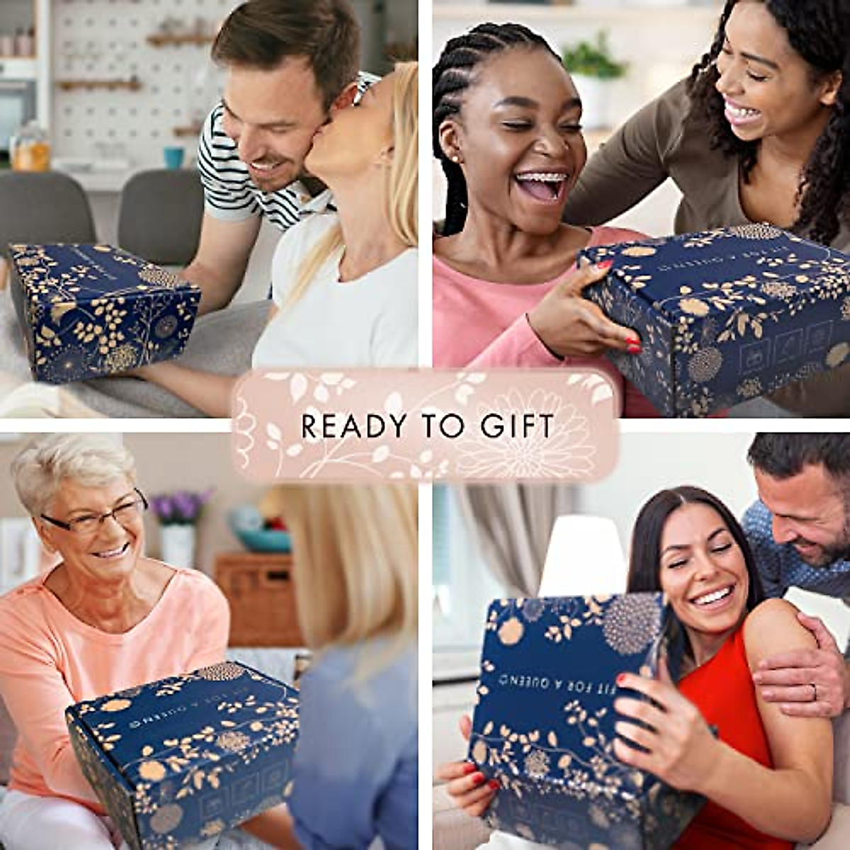 Luxe England Gifts Royal Gift Basket for Women - Best Mother's Day Gift Box, Thank you, Congratulations, Happy Birthday Gifts for Women Friend, Wife, Mom, Sister