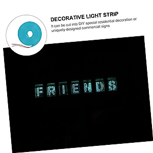 DOITOOL 1 Set Neon Strip Flexible Neon Light Strips Led Flexible Tube Lights Led Strip Lights Flexible Neon Light Rope Flexible Neon Rope Led Neon RGB Bar Tape Winter Plastic Flexible Pipe