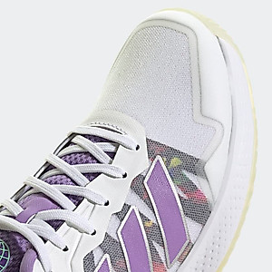 adidas Women's Defiant Speed Sneaker, White/Violet Fusion/Lucid Blue, 8.5