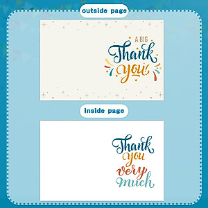Large Thank You Cards Funny Jumbo Size Cards 22.05 x 33.71 Inches Large Oversize Thank You Gratitude Giant Greeting Card for Wedding Coworker Teacher Doctor Team Client Gratitude