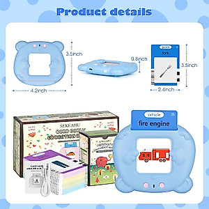 SEKEAHU Learning Toddler Toys for 2 3 4 5 6 Year Old Boys and Girls Gifts, Learning Talking Flash Cards with 224 Sight Words, Speech Therapy Toys, Autism Sensory Toys