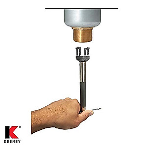 Plumb Pak K840-66 Kitchen and Bath Strainer Installation and Removal Tool, Silver