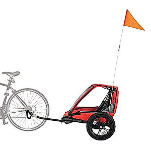 Allen Sports Hi-Viz 2-Child Bicycle Trailer, Model ET2-R, Red